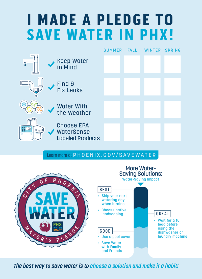 The Phoenix Mayor's Save Water Pledge | City of Phoenix