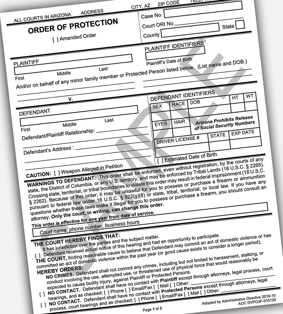 Protective Orders | City of Phoenix