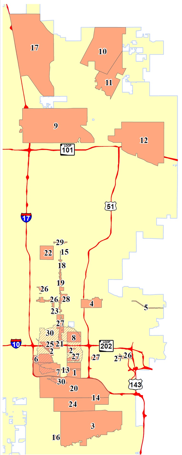 Map of Zoning Overlays and Regulatory Plans | City of Phoenix